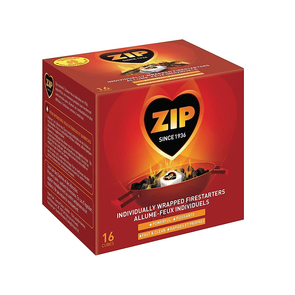 Individually Wrapped Mini Firestarter - 16 Cubes