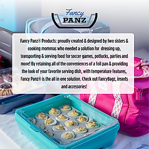 Fancy Panz Insulated Carrier, Casserole Carrier Bag for Hot or Cold Food, Casserole Tray Insulated Bag, Holds 2, Black