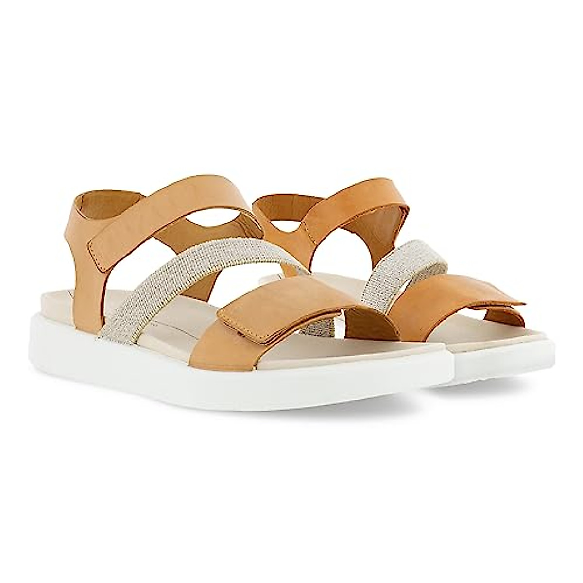 ECCO Women's Flowt 2 Band Sandal, Lion, 12-12.5