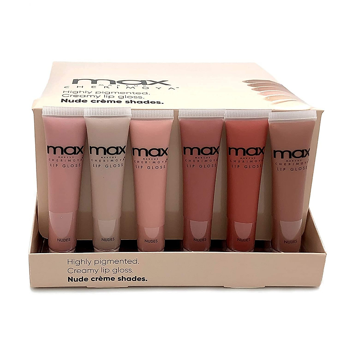 Cherimoya MAX Makeup Lip Polish Nude Gloss (6-pc)