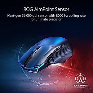 ASUS ROG Azoth 75% Wireless DIY Custom Gaming Keyboard, OLED Display, Gasket-Mount & ROG Chakram X Origin Gaming Mouse, Tri-Mode connectivity (2.4GHz RF, Bluetooth, Wired)