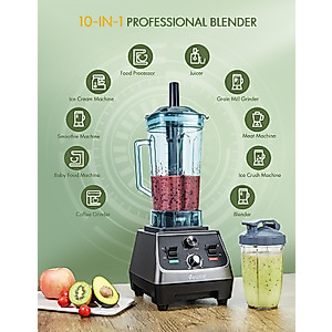 VEWIOR 2200W Blenders for Kitchen, Professional Smoothie Blender with 68oz Tritan Container & 27oz To-Go Cup, Countertop Blender for Smoothies