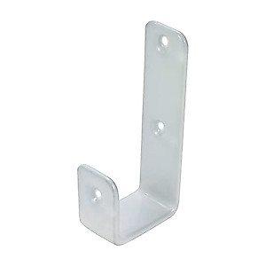 Mcredy 10 PCS Bed Ladder Hook 1" Inside Width Hooks L Shaped White with Screws