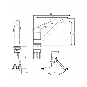SJQKA-Faucet Copper chrome plated single stand, kitchen vertical faucet, dish basin, hot and cold faucet