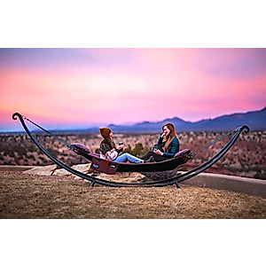 ENO - SoloPod XL Hammock Stand - Outdoor Stand for Camping, Traveling, a Festival, Patio Furniture, or The Beach - Charcoal