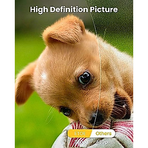 Mini Portable Projector with 720P Native Resolution, Dustproof Projector Compatible with Windows/ TV stick with HDMI connection