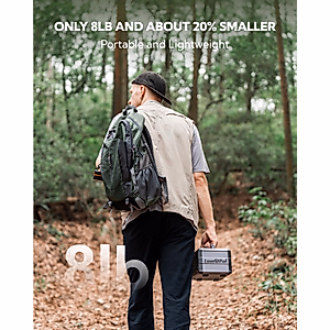 Portable Power Station 300W, Lumopal 298Wh Solar Generator IP63 Waterproof Super Quiet with PD 100W USB-C/ 120V AC Pure Sine Wave Outlet, Backup Lithium Battery for Camping Home Blackout (500W PEAK)