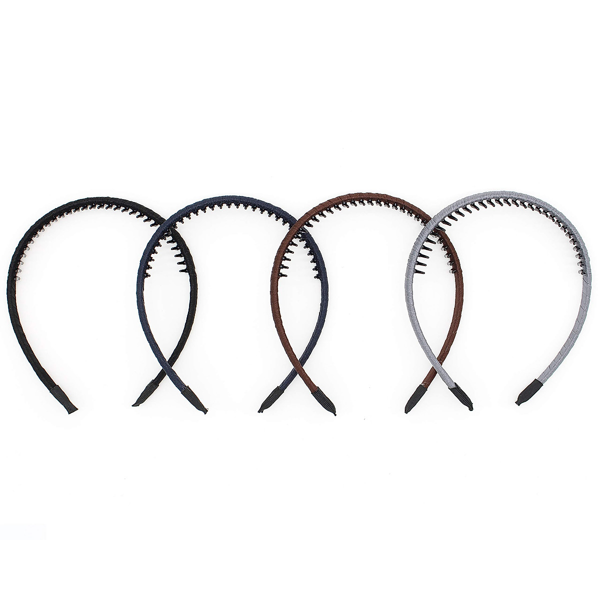 JOBAND Fashion hair Accessories Hair band headbands for women/Girls Non-slip hairband Comfy Hair Hoop Resin teeth Comb (4 Colors)