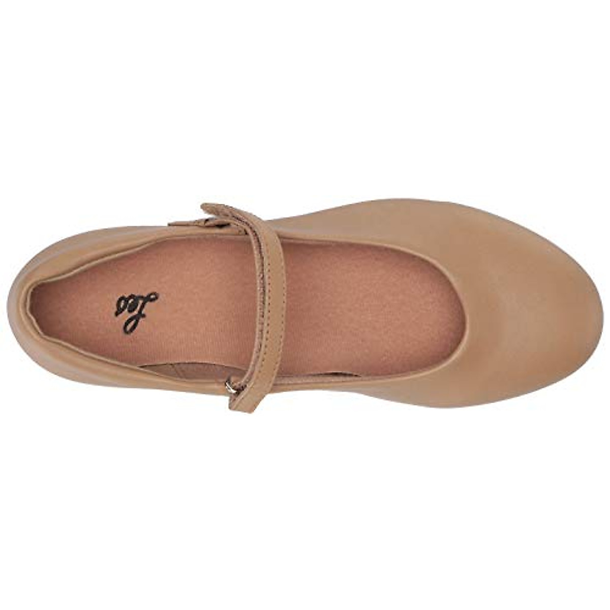 Leo Women's Rhythm TAP Dance Shoe, tan, 5 Medium US
