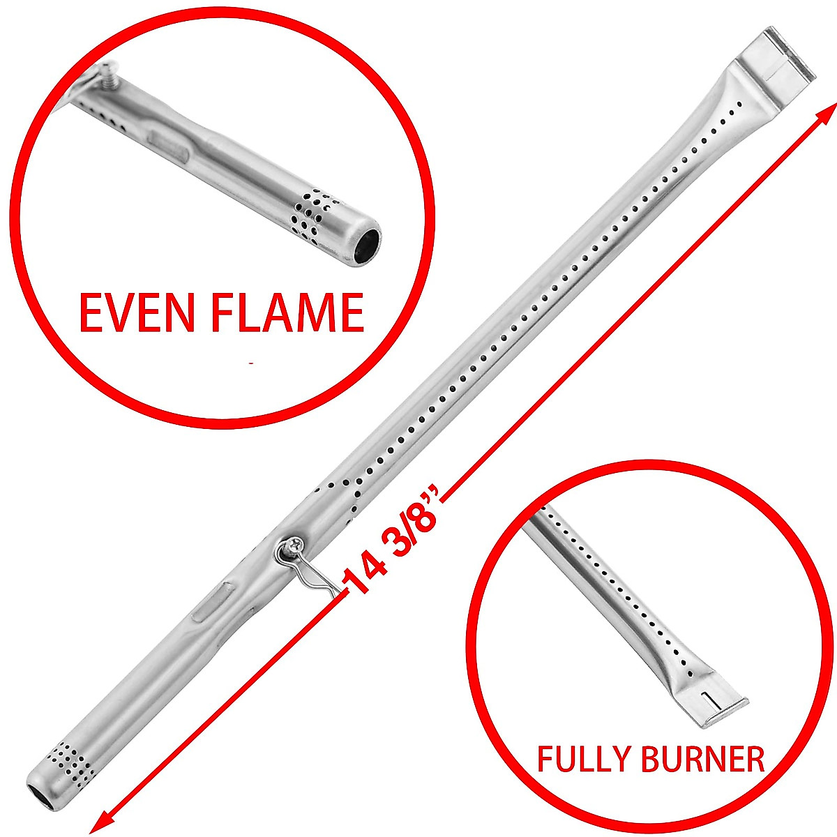 Charbrofire 463240115 463240115 G432-001D-W1 Heat Tent 6 Burner Grill Replacement Parts for Charbroil Advantage Gas Grill Parts 463235815 G432-8M00-W1 G458-0018-W1 469235815 466240115 466235816