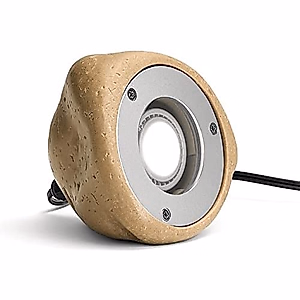 Kichler Showscape Collection #28318; 5-Watt Low Voltage 12Volts, 200-Lumen MR16 Bulb Faux Rock Low Voltage Hardwired LED Spot Light for Walkway, Garden, Patio, Hotel, Residencial, Commercial (4 Pack)