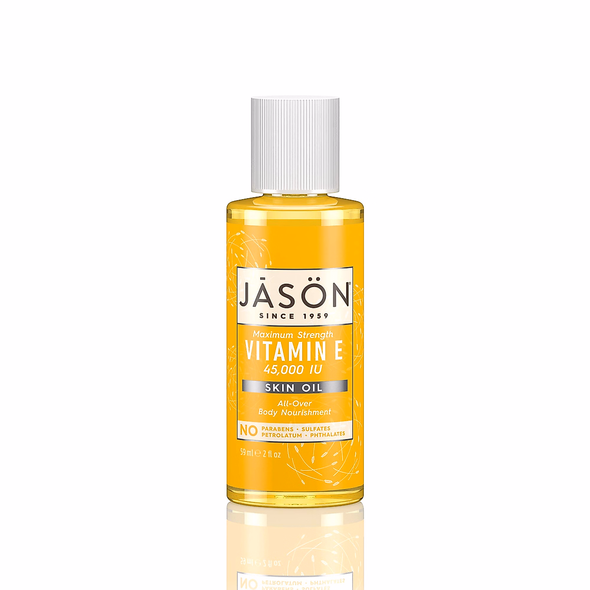 JASON Vitamin E 45,000 IU Skin Oil, Maximum Strength, 2 Ounce Bottle
