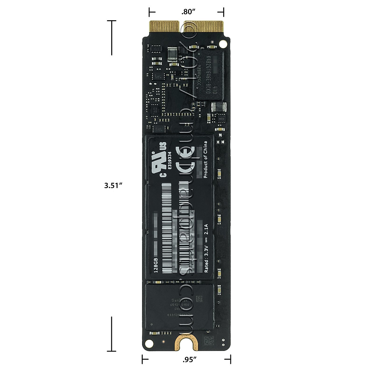 Odyson - 128GB SSD Replacement for Apple MacBook Pro 13" Retina A1502, 15" A1398 (Late 2013-2015)