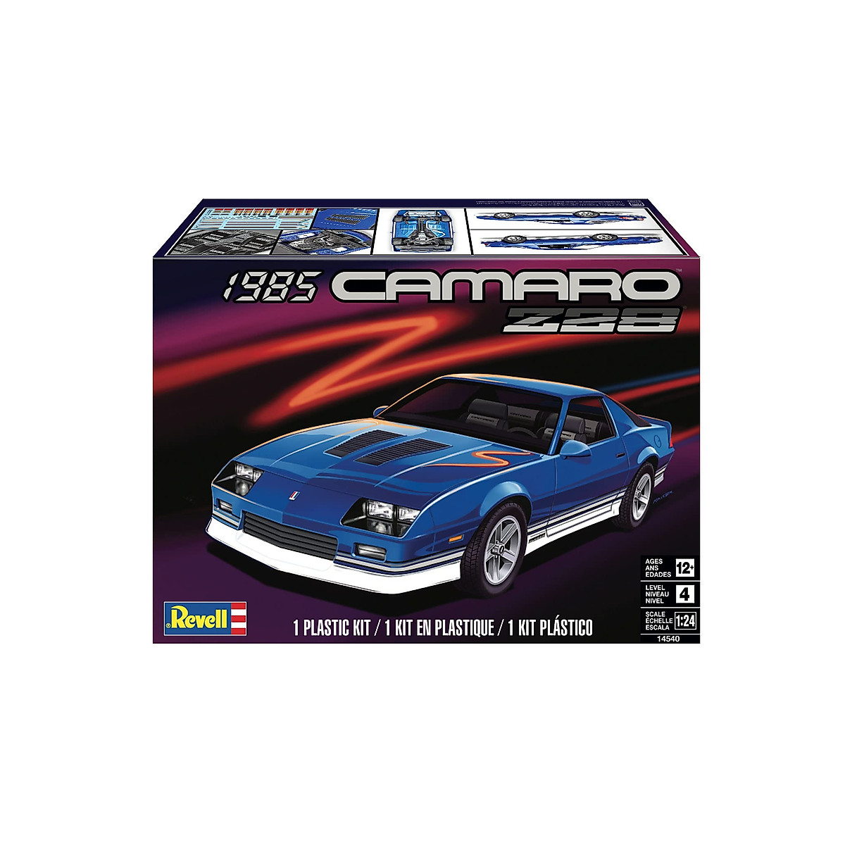 Revell 14540 1985 Chevy Camaro Z28 1:24 Scale 48-Piece Skill Level 4 Model Car Building Kit