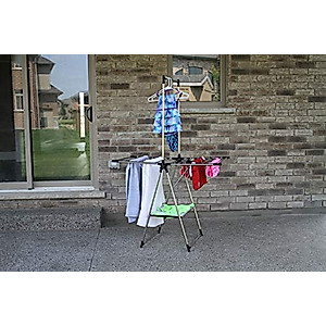 Greenway GFR1211SS Stainless Steel Indoor/Outdoor Compact Drying Center with Mesh Shelf