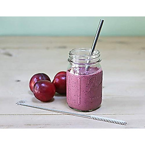 U Konserve - Stainless Steel Straw and Brush, Environment Friendly Alternative to Plastic Straws, Durable Stainless Steel, With Handy Straw Brush (Set of 2)