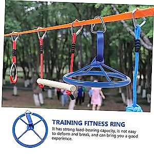 Athletic Gear Ninja Wheel Fitness Gear Kid Tools Train Wheel Ring for Children Indoor Hanging Ring Children Training Hanging Wheel Nylon Heavy Swing Set Accessories Climbing Gear