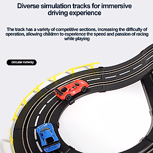 18.1M Electric Race Track Powered Slot Car Race Track Set Super Loop Speedway Slot Car for Boys Over 8 Years Old