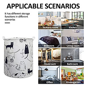 RoyBoder Collapsible Laundry Basket in Bedroom Waterproof Laundry Hamper in Bathroom Large Laundry Bag in College Dormitory Cloakroom Livingroom Nursery Organizer Toy Bin