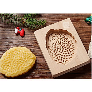 Carved Wooden Cookie Mold Kitchen Cookie Cutter Gingerbread, Cookie Stamp Molds for Springerle, Tragacanth, Marzipan, Russian Pryanik, Gingerbread, Lebkuchen and Tirggel (hedgehog)