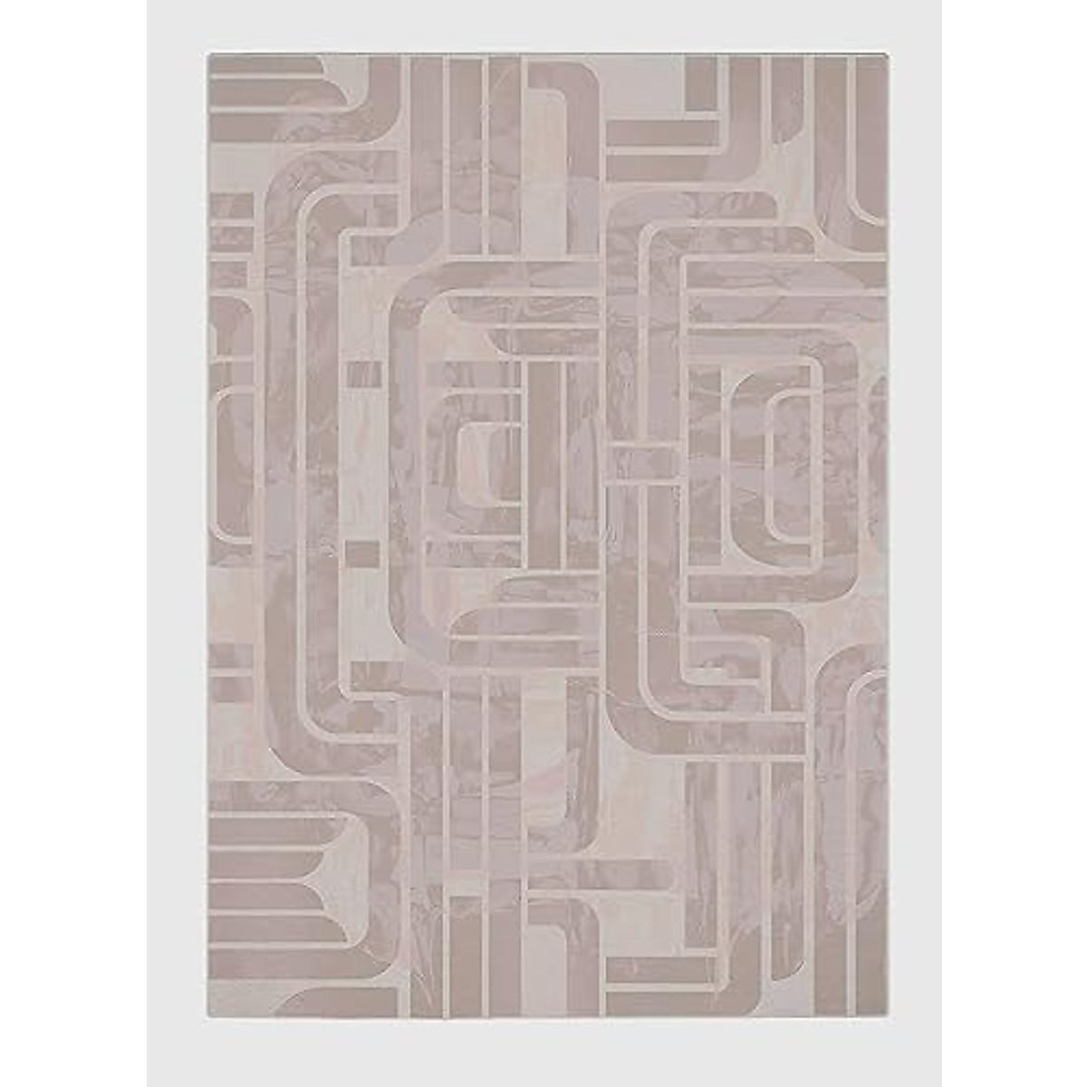 New Vintage Rug Lilac Ash Washable 5x7