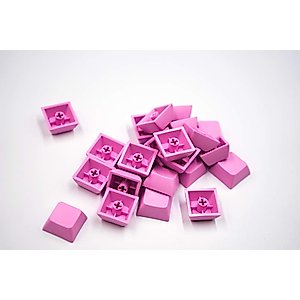 ONECAP 1U Wine RED Blank XDA keycap 37 Keys PBT Keycaps for Mechanical Gaming Keyboard (Wine RED)