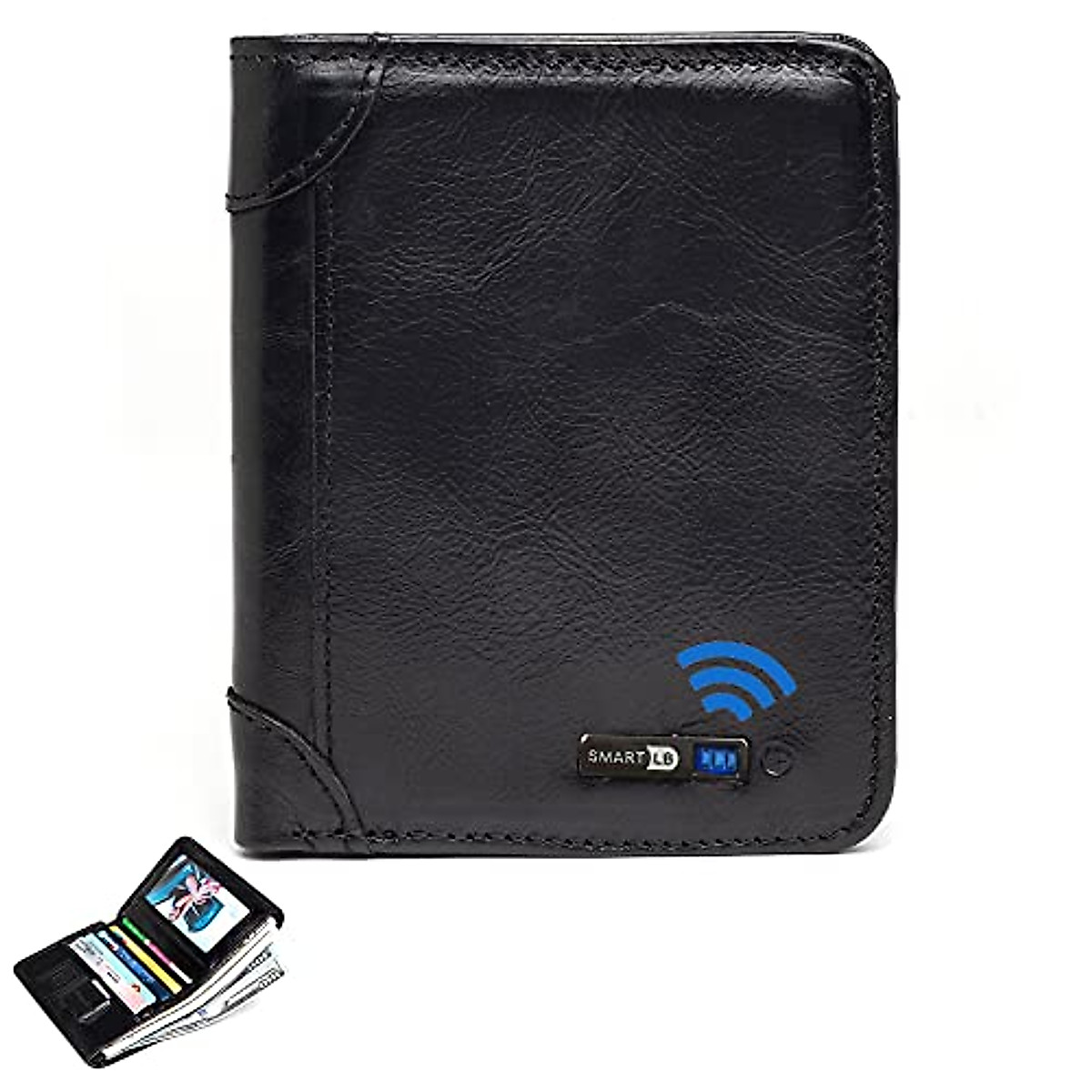 Anti-Lost Trackable Wallet Mens Bluetooth Wallet with GPS Position Locator Finder Tracker