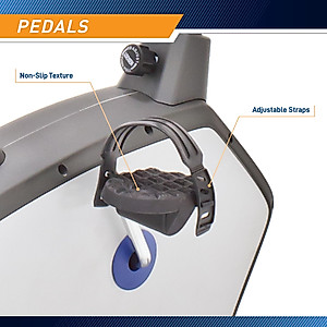 Marcy Upright Exercise Bike with Adjustable Seat and 8 Magnetic Resistance Preset Levels NS-1201U,Black/Grey/Silver