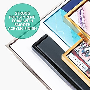 Pixy Canvas Floater Frame 16x20 for 3/4 (0.75) inch Deep Canvas Paintings/Canvas Prints/Wood Canvas Panels/Wall Art/Wall Decor/Home Decor/Artwork (Rustic Gray, 16 x 20 inch, Portrait)