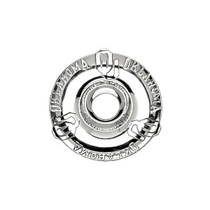 Aluminum University of Oklahoma Chip & Dip Serving Tray 14 inch Long by Arthur Court Designs