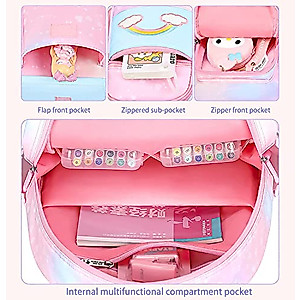 Rcuyyl Cute Backpack Elementary Bookbags Middle School bags Waterproof Bookbag Multifunction Casual Daypack Laptop Travel Bag