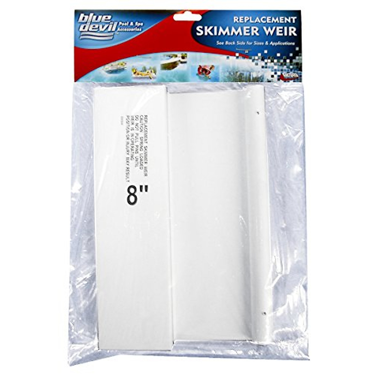 Blue Devil Skimmer Weir Replacement, Skimmer Weir for Swimming Pool - 8-Inch