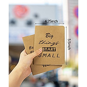 Dynta Motivational Notebooks Small Journals Bulk for Kids 18 Pack With Inspirational Covers Cute Notebooks for Teen Adult Teacher Student, 60 Lined Pages Each, A6(4 x 5.75 In)