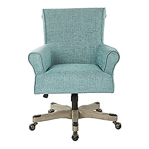 OSP Home Furnishings Megan Office Chair, Turquoise
