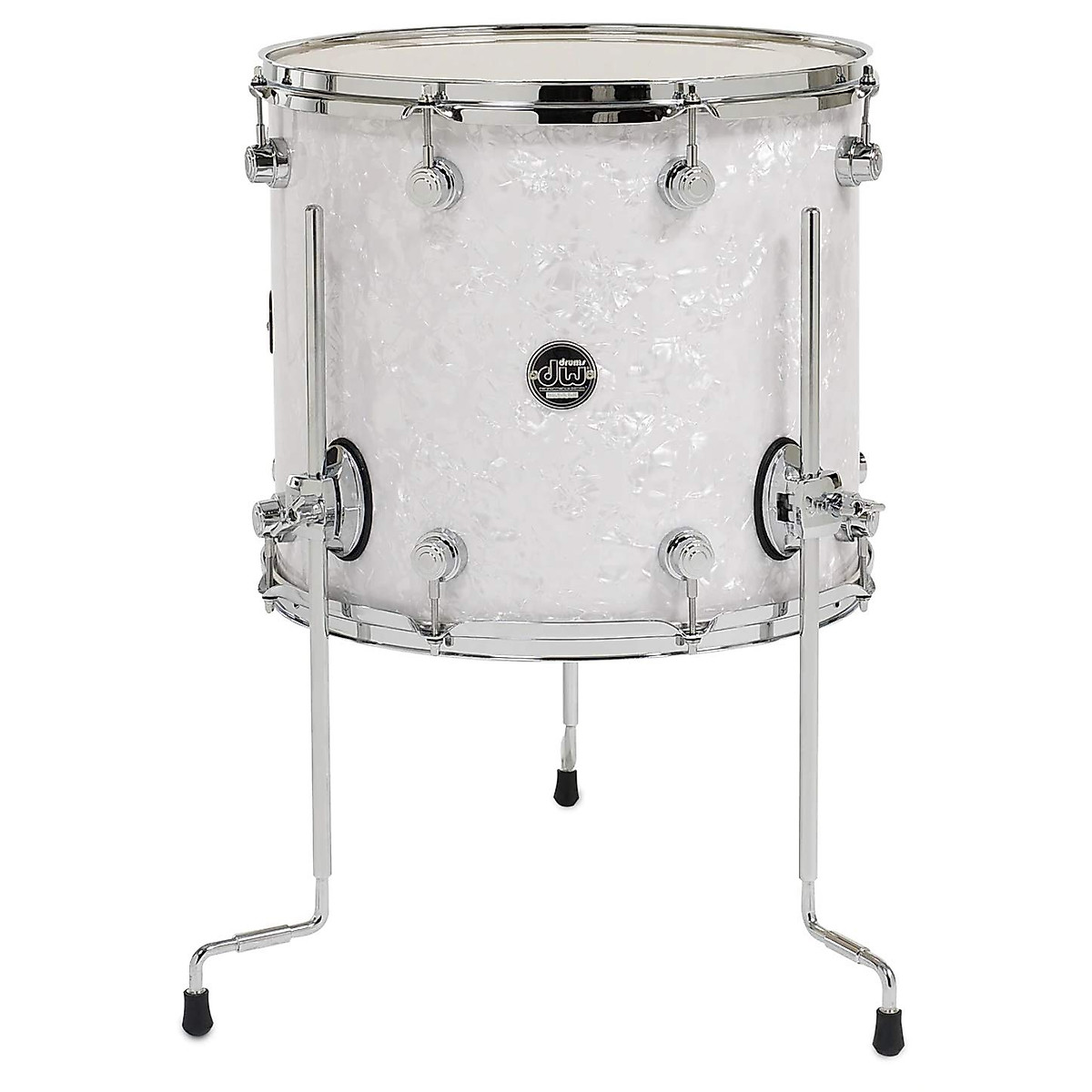 DW Performance Series Floor Tom - 14 x 16 inch - White Marine FinishPly