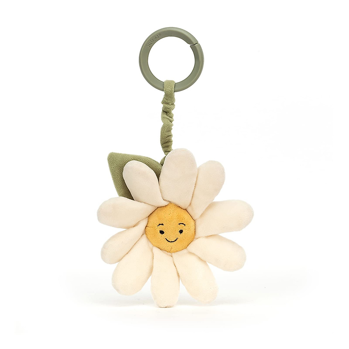 Jellycat Fleury Daisy Flower Jitter Baby Stroller Toy