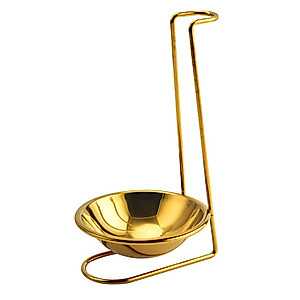 DOITOOL Stainless Steel Soup Ladle Spoon Rest Kitchen Utensil Rest Gold