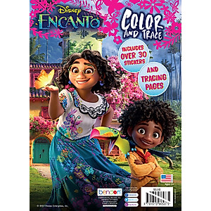 Disney Encanto 48 Page Color and Trace Coloring and Activity Book with 8 Tracing Sheets Paperback 51724 Bendon