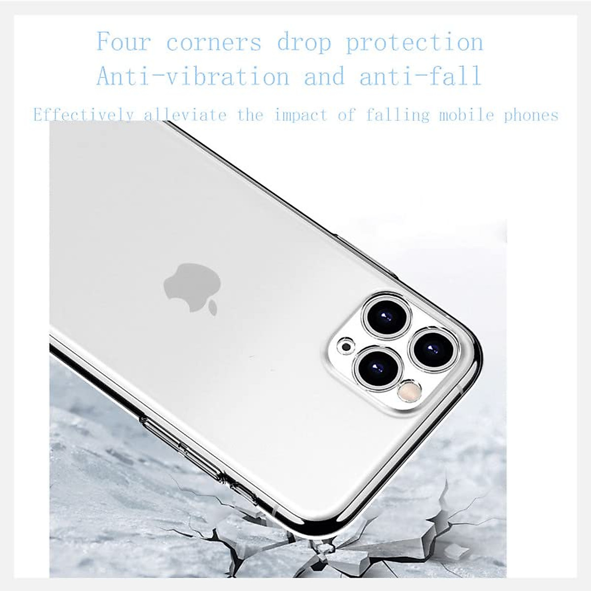 Cover for Gigaset GS5 Pro (6.30") Case IJTYHF Soft Silicone Case Bumper Shell +Tempered Glass 9H Screen Protector Protective Film, Transparent Protective TPU Cases -A lot of Love