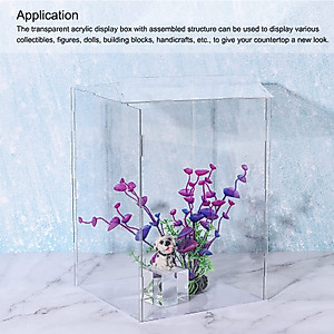 MECCANIXITY Acrylic Display Case Box Clear Dustproof Protection Showcase 10x6.3x14.1 Inch for Collectibles Display
