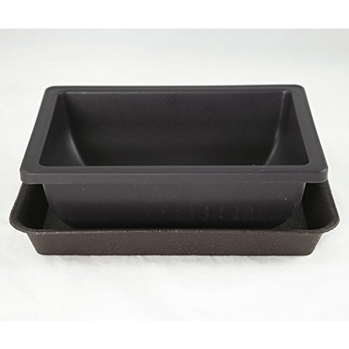 Rectangular Dark Brown Plastic Bonsai Training Pot, Cactus & Succulent Planter + Tray - 8.5"x 6.5"x 2.75"