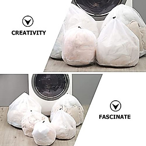 Zerodeko Laundry Bag 2pcs Mesh Laundry Bags Drawstring Laundry Wash Bag Travel Storage Organize Bag Net Wash Bag for Bra Underwear Socks Sweater Laundry Bags Mesh Wash Bags
