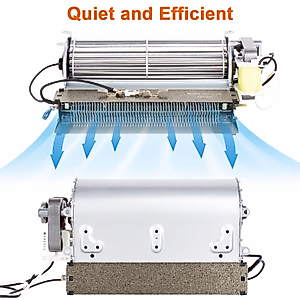 DELSbbq Fireplace Fan Blower with Heating Element for Twin Star Electric Fireplace, Replacement for Heat Surge, Real Flame Twinstar Electric Fireplace