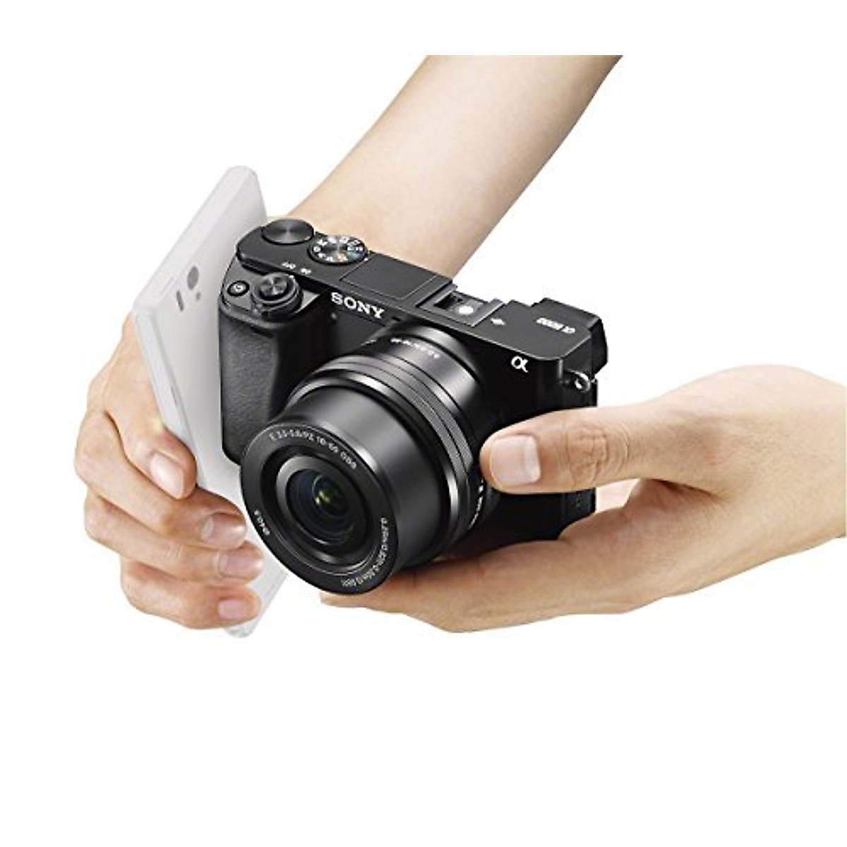 Sony A6000 Interchangeable Lens Digital Camera with SELP1650 Lens Kit - Black (24.3MP)