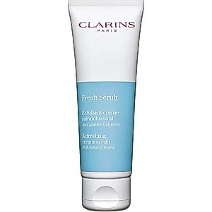 Clarins Fresh Scrub | Award-Winning | Refreshing, Cream-Gel Face Scrub With Natural Beads | Gently Exfoliates, Refreshes and Hydrates | Paraben-Free | SLS -Free | Mineral Oil Free | All Skin Types