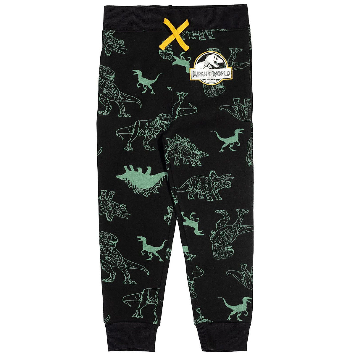 Jurassic World Dinosaur Big Girls Fleece Pullover Hoodie Black/Green 10-12