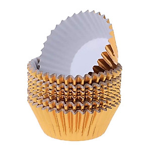 Bakell Metallic Orange Cupcake Liners (25pc, 100pc, 500pc, 2000pc, 5000pc, 10000pc)