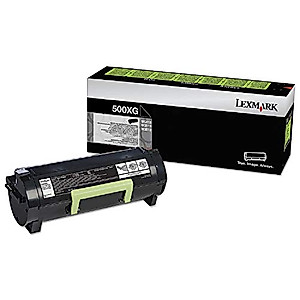 Lexmark 50F0x0g (500Xg) Extra High-Yield Toner Cartridge, Black - in Retail Packaging