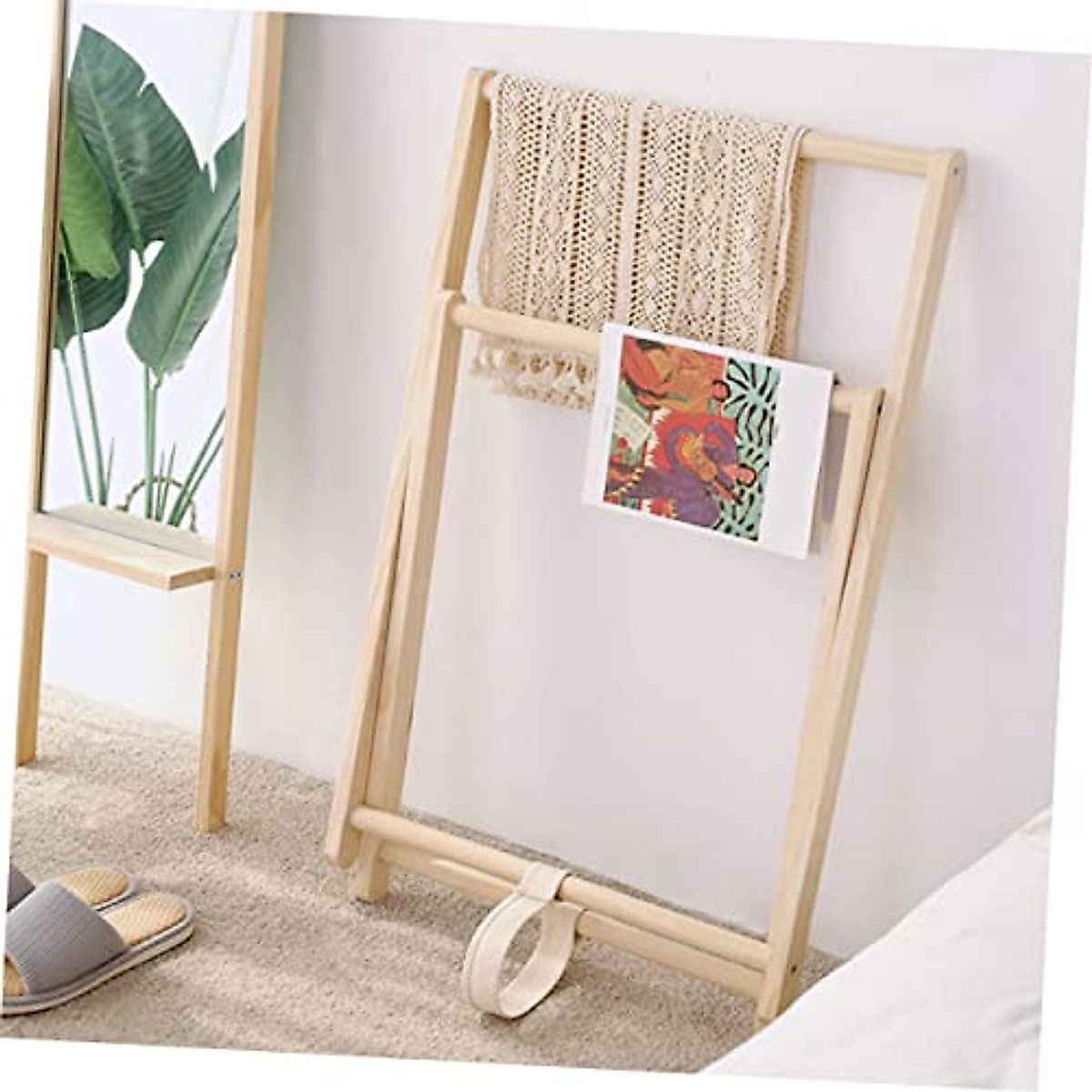 Veemoon Clothes Organizer Rack 1pc Simple Hanger Clothes Organizer Rack Modern Garment Rack Clothes Rack Storage Holder Clothing Solid Wood Wooden Garment Rack Clothes Rack