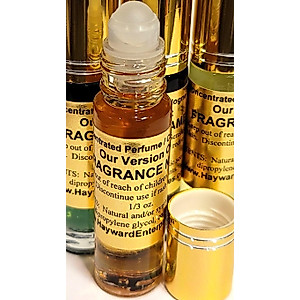 Hayward Enterprises Brand Cologne Oil Compatible to SPICEBOMB EXTREME for Men, Fragrance Rendition, Eau de Parfum, 1/3 oz. (10ml) Glass Roll on